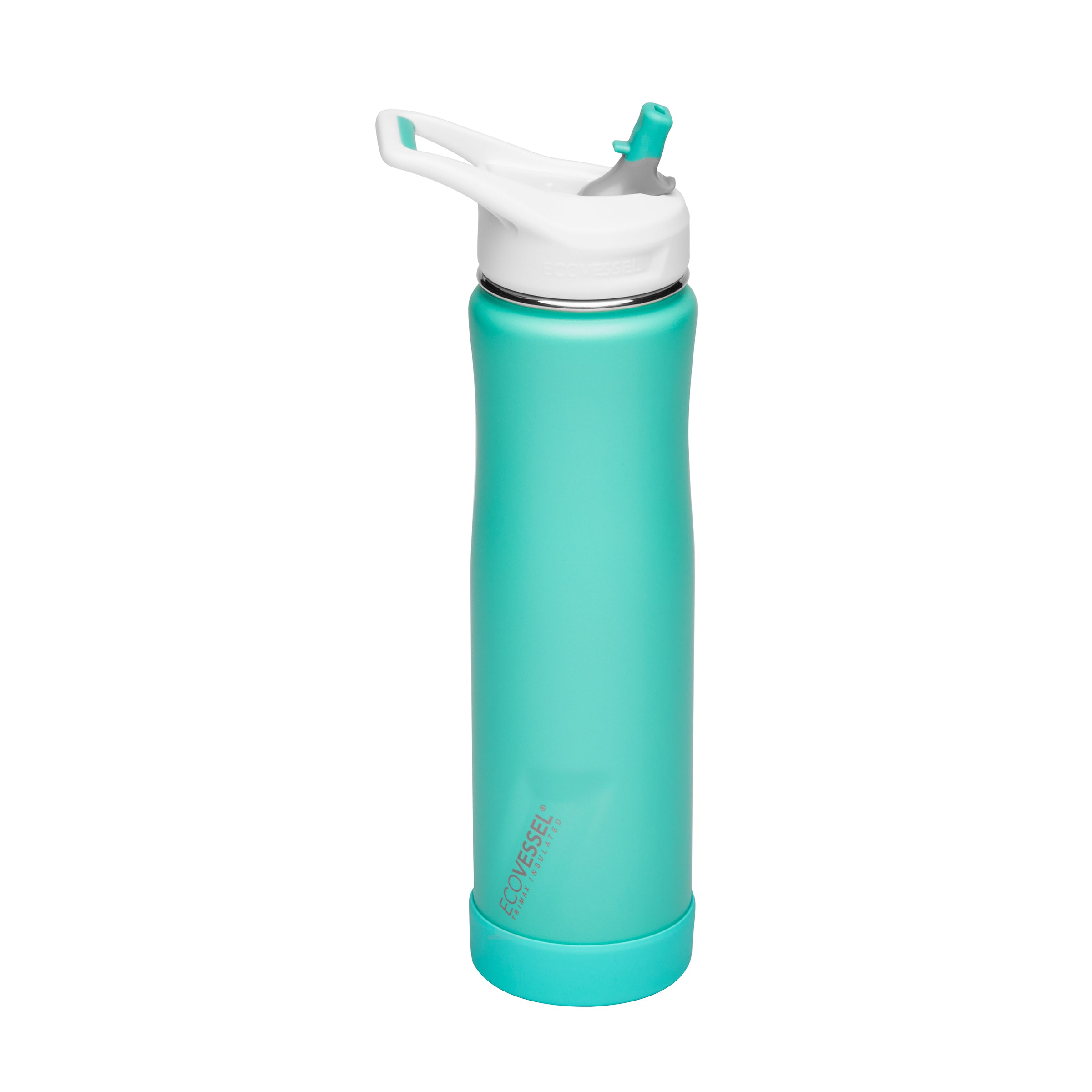 Insulated Straw Water Bottle - Reusable Stainless Steel Bottle with ...